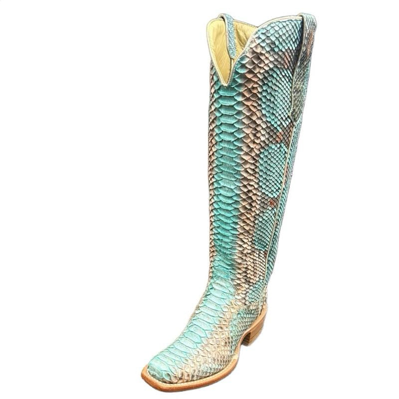 Ladies R Watson RWL7214 Python Copper & Teal 17" – The Boot Store
